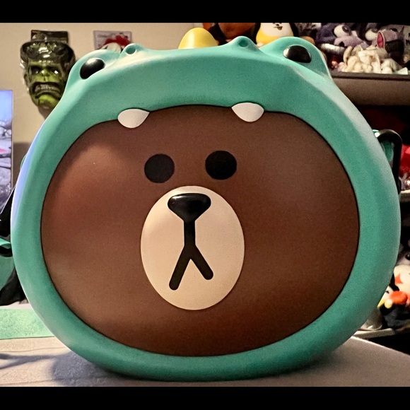 line friends | Bags | Line Friends Brown Bucket Bag | Poshmark
